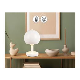 my home Schreibtischlampe &raquo;Christelle, Deko Tischleuchte mit Metallschirm &Oslash; 18cm H&ouml;he 29cm&laquo; E27 1 Stk. warmwei&szlig; - kaltwei&szlig; exkl 1x E27 max 10W, 