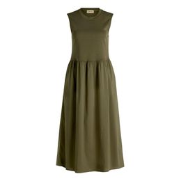 Cartoon Casual-Kleid mit Eingrifftaschen in Khaki | Gr.: 46