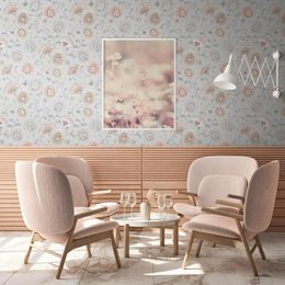 Livingwalls living walls Vliestapete &raquo;House of Turnowsky Designer zarte Bl&uuml;mchentapete&laquo; gemustert matt neutral leicht strukturiert M&auml;dchenzimmer Mandala Tapeten 