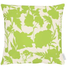 Apelt Dekokissen &raquo;7002&laquo; mit floralem Print Obermaterial: 75% Baumwolle, 25% Polyester. F&uuml;llung: 100% Polyester B/L: 39cm x 39cm, 1 Stk.