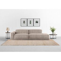 Trendmanufaktur Big-Sofa &raquo;Braga, mit hochwertigem Kaltschaum, Megasofa, in Cord erh&auml;ltlich&laquo; modernes Big-Sofa, Couch mit hohem Sitzkomfort, 277/72/107