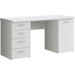 FORTE Schreibtisch &raquo;Netta&laquo; Breite 145 cm, mit Schubladen wei&szlig; B/H/T: 145cm x 76,3cm x 60cm