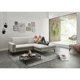 Die PlanBar Ecksofa &raquo;ZE-EM20028 L-Form, Breite 248 cm&laquo; wahlweise mit Kopfst&uuml;tzen und Sitztiefenverstellung beige 95% Polyester;5% Nylon B/H/T: 248cm x