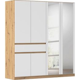 Rauch Kleiderschrank &raquo;T&uuml;bingen&laquo; mit Spiegel wei&szlig; Holzwerkstoff B/H/T: 180cm x 197cm x 54cm