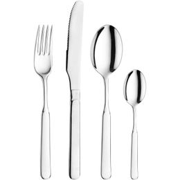 Pinti Inox PINTINOX Besteck-Set &raquo;MILANO&laquo; in moderner und zeitloser Formgebung silber Edelstahl 18/0 16 Stk.