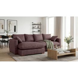 OTTO home Ecksofa &raquo;Coray&laquo; Breite 266 cm, extra weich und kuschelig, mit Federn und Daunen braun 100% Polyester B/H/T: 266cm x 80cm x 153cm, Luxus-