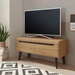 Home Affaire Lowboard &raquo;Torge, TV-Unterschrank, TV-Kommode, Fernsehschrank, TV-Board&laquo; 1 Stk. tlg. abgeschr&auml;gte F&uuml;&szlig;e, drei Farben, Scandi Design, 107 cm