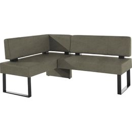 OTTO home Eckbank &raquo;Oliver mit Metallgestell, K&uuml;chenbank&laquo; verschiedene Bez&uuml;ge Cord Esszimmerbank OTTOs Choice gr&uuml;n Holzwerkstoff, Massivholz, Polyester