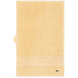 Lacoste G&auml;stehandtuch &raquo;LLECROCO&laquo; mit Label-Applikationen beige Frottier, Obermaterial: 100% Baumwolle B/L: 40cmx60cm, 1 Stk., Frottier