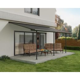 Terrassendach &raquo;Capri Alu Terrassen&uuml;berdachung&laquo; einfache DIY Montage grau Aluminium, Polycarbonat (PC) B/H/T: 619cm x 305cm x 295cm