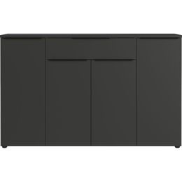 Germania Sideboard &raquo;Mailand&laquo; Sideboard mit einer Schublade und 4 T&uuml;ren, in graphit & wei&szlig; verf&uuml;gbar grau Holzwerkstoff B/H/T: 161cm x 101cm x 40cm, 1 