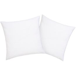 OTTO home Kissenbez&uuml;ge &raquo;Cremona2 100% Baumwoll-Jersey mit Rei&szlig;verschluss&laquo; Kissenh&uuml;lle in diversen Gr&ouml;&szlig;en wei&szlig; Jersey, Obermaterial: 100% Baumwolle B/L