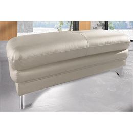 COTTA Hocker &raquo;Enterprise&laquo; grau B/H/T: 95cm x 46cm x 65cm, Leder PAMPAS
