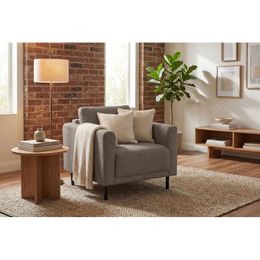 OTTO home Sessel &raquo;Sveeva, Breite 78 cm, schwarze Metallf&uuml;&szlig;e&laquo; langlebiger Webstoff, viele Farben zur Auswahl beige 100% PES Webstoff, B/H/T: 78cm x 
