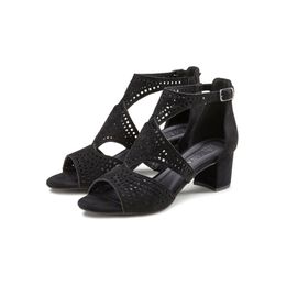 Lascana Riemchensandalette in schwarz | Gr.: 40