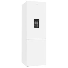 Exquisit K&uuml;hl-/Gefrierkombination &raquo;KGC320-95-E-WS-040C&laquo; 185,8 cm hoch 60 cm breit silber Glasb&ouml;den