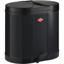 Wesco M&uuml;lleimer &raquo;Biom&uuml;lleimer&laquo; 1 Beh&auml;lter &Ouml;KO-Sammler, 2x15 Liter schwarz Stahlblech B/H/T: 45cm x 43cm x 36cm, 30 l