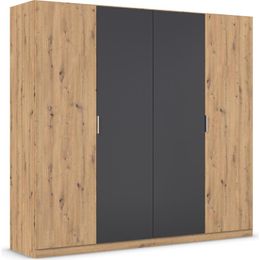Rauch Dreht&uuml;renschrank &raquo;Monza&laquo; in trendigen Farbkombinationen, mit viel Stauraum grau Holzwerkstoff B/H/T: 226cm x 210cm x 54cm