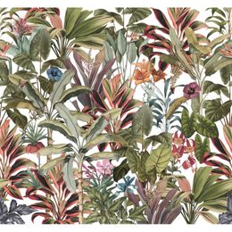 SUPERFRESCO EASY Fototapete &raquo;Leonie&laquo; botanisch glatt Bunt - 300x280cm bunt Vlies B/L: 3m x 2,8m