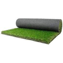 PRIMAflor-Ideen in Textil Kunstrasen &raquo;FORESTLAND, Gesamth&ouml;he 37 mm, Made in Spain&laquo; rechteckig nat&uuml;rliche Optik, mit Drainagefunktion, ideal f&uuml;r Balkon