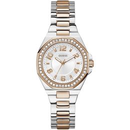 Guess Damen Quarzuhr &raquo;CONTESSA&laquo; Armbanduhr, Damenuhr, Edelstahlarmband silber Einheitsgr&ouml;&szlig;e