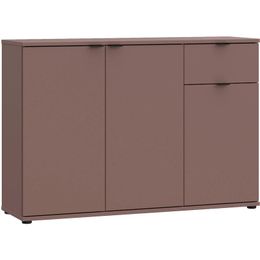 FORTE Sideboard &raquo;Ganymede&laquo; Sideboard, Stauraum, Schublade; Metallgriffe, 4 Dekore, Breite 119,8cm orange Holzwerkstoff B/H/T: 119,8cm x 82,3cm x 
