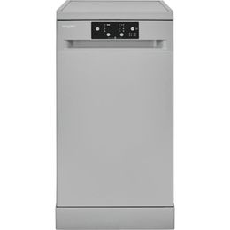 Exquisit Standgeschirrsp&uuml;ler 9109 &raquo;GSP9109-451D silber&laquo; 10 l 9 tlg. Ma&szlig;gedecke 9 Ma&szlig;gedecke, 4 Programme, LED, Besteckkorb silber Sparsamer Eco-