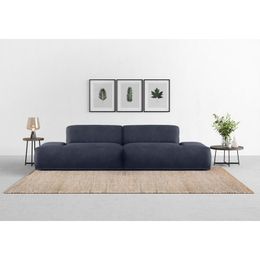 Trendmanufaktur Big-Sofa &raquo;Braga, toller Sitzkomfort, Designsofa&laquo; in moderner Optik, mit hochwertigem Kaltschaum blau 100% Polyester B/H/T: 300cm x 