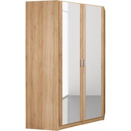 Rauch Eckkleiderschrank &raquo;Bremen&laquo; mit 8 Einlegeb&ouml;den braun Holzwerkstoff B/H/T: 117cm x 199cm x 118cm
