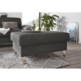 Sit & More sit&more Polsterhocker &raquo;Sorano&laquo; grau B/H/T: 100cm x 47cm x 66cm, Struktur fein