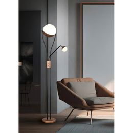 Trio Leuchten LED Stehlampe &raquo;CHRIS, LED Stehleuchte, mit Lesearm, Drehdimmer&laquo; LED-Board 1 Stk. Warmwei&szlig; flexibles Leselicht getrennt schalten + dimmen