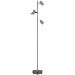 Globo LIGHTING Stehlampe &raquo;ROBBY&laquo; GU10 1 Stk. Stehleuchte, GU10 Fassung, Wohnzimmer, Flur schwarz 3, &Oslash; 5,5cm H: 154cm, 1 Stk.
