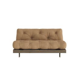 Karup Design Daybett &raquo;Roots Sofa Bed, Schlafsofa,, Bettfunktion, FSC -Massivholz,&laquo; Inkl. Futonmatratze, Made in Europe, langlebig, B: 140 oder 160 cm braun Bezug: 