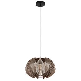 NOWA Pendelleuchte &raquo;SAKURA&laquo; E27 1 Stk. H&auml;ngeleuchte, H&auml;ngelampe schwarz 1, &Oslash; 34cm H: 150cm, 1 Stk.
