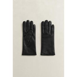 Gant Damen Lederhandschuhe &raquo;CASHMERE LINED LEATHER GLOVES&laquo; 2 Stk. Regular fit schwarz M