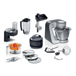 Bosch K&uuml;chenmaschine &raquo;MUM5935B Durchlaufschnitzler, 3 Scheiben, Mixer, silber&laquo; Fleischwolf, Kekspresse, Zitruspresse, 3 R&uuml;hr-/Knethaken, sp&uuml;lm.fest 