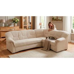 OTTO home Ecksofa &raquo;Langeland 232 x 146 cm, auch mit Schlaffunktion, mit Federkern, L-Form&laquo; mittelfester Sitzkomfort, aus haustierfreundlichem Pet 