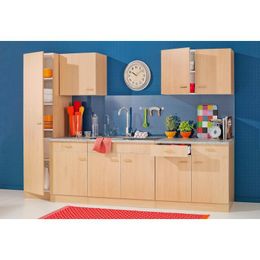 KOCHSTATION H&auml;ngeschrank &raquo;KS-Elster&laquo; Breite 60 cm braun Holzwerkstoff buchefarben, B/H/T: 60cm x 57cm x 34cm, T&uuml;ren: 1 Stk.