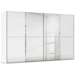 Rauch Schwebet&uuml;renschrank &raquo;Kleiderschrank Schrank Garderobe Schlafzimmerschrank SCALE-DUO&laquo; edle zweigeteilte T&uuml;ren Spiegel/Glas-Mix 3 Zierleisten MADE