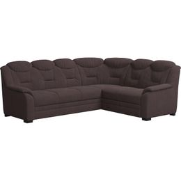 COTTA Ecksofa &raquo;Marcus L-Form&laquo; wahlweise mit Schlaffunktion & Stauraum grau 100% Polyester B/H/T: 263cm x 99cm x 211cm, Struktur soft, langer Schenkel 