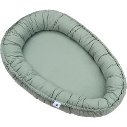 Julius Z&ouml;llner Kuschelnest &raquo;NIDO, Musselin gr&uuml;n&laquo; Made in Germany gr&uuml;n Obermaterial: 100% Baumwolle. F&uuml;llung: 100% Polyester Einheitsgr&ouml;&szlig;e