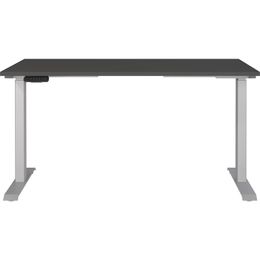 Germania Schreibtisch &raquo;Jet&laquo; moderne Farbvariationen, Breite 120/140/160/180 cm, Made in Germany grau B/H/T: 140cm x 72cm x 80cm, Gestellfarbe silber