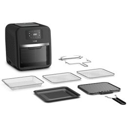 Tefal Hei&szlig;luftfritteuse &raquo;FW5018 Easy Fry Oven & Grill&laquo; 2000 W 7 Zubeh&ouml;rteile, 11 L, Temperaturkontrolle, einfach zu Reinigen, Timer schwarz Einheitsgr&ouml;&szlig;e 