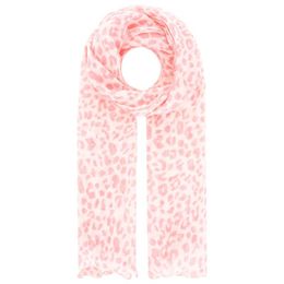 Zwillingsherz Damen Schal &raquo;"Leo"&laquo; Leo-Muster, leichter Stoff rosa Einheitsgr&ouml;&szlig;e