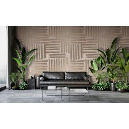 marburg Fototapete &raquo;Estelle&laquo; matt glatt moderne Tapete f&uuml;r Wohnzimmer Schlafzimmer K&uuml;che beige Vlies B/L: 2,12m x 3,4m, Rollen: 1