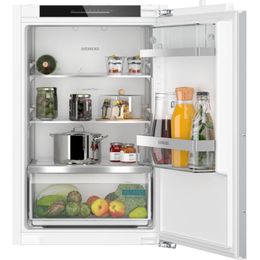 Siemens Einbauk&uuml;hlschrank iQ500 &raquo;KI21RADD1&laquo; 87,4 cm hoch 55,8 cm breit HyperFresh: l&auml;ngere Frische f&uuml;r Obst und Gem&uuml;se silber Die T&uuml;r schlie&szlig;t 