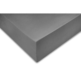 ZO HOME Spannbettlaken &raquo;Satinado&laquo; Laken aus 100% Baumwolle, hochwertiges Mako-Satin, Betttuch ab 90x200 grau Mako-Satin, Obermaterial: 100% Baumwolle 