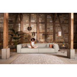 W.Schillig 4-Sitzer &raquo;around-the-block Mega Sofa, viel Platz, Breite 300cm, bequem&laquo; mit eleganter Biese, mit Federkern grau Longlife Xtra-Leder Z59: 