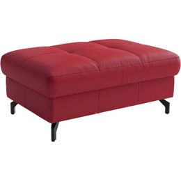 Sit & More sit&more Polsterhocker &raquo;Vanity Leder, B: 103 cm&laquo; rot B/H/T: 103cm x 45cm x 69cm, NaturLEDER ,mit Stauraum