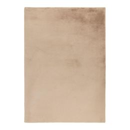 Kayoom Hochflor-Teppich &raquo;Emperor 525&laquo; rechteckig 23 mm H&ouml;he weicher Hochflor, Fell Haptik, Wohnzimmer beige Polyester B : 120cm 1 Stk., 23mm, L: 170cm